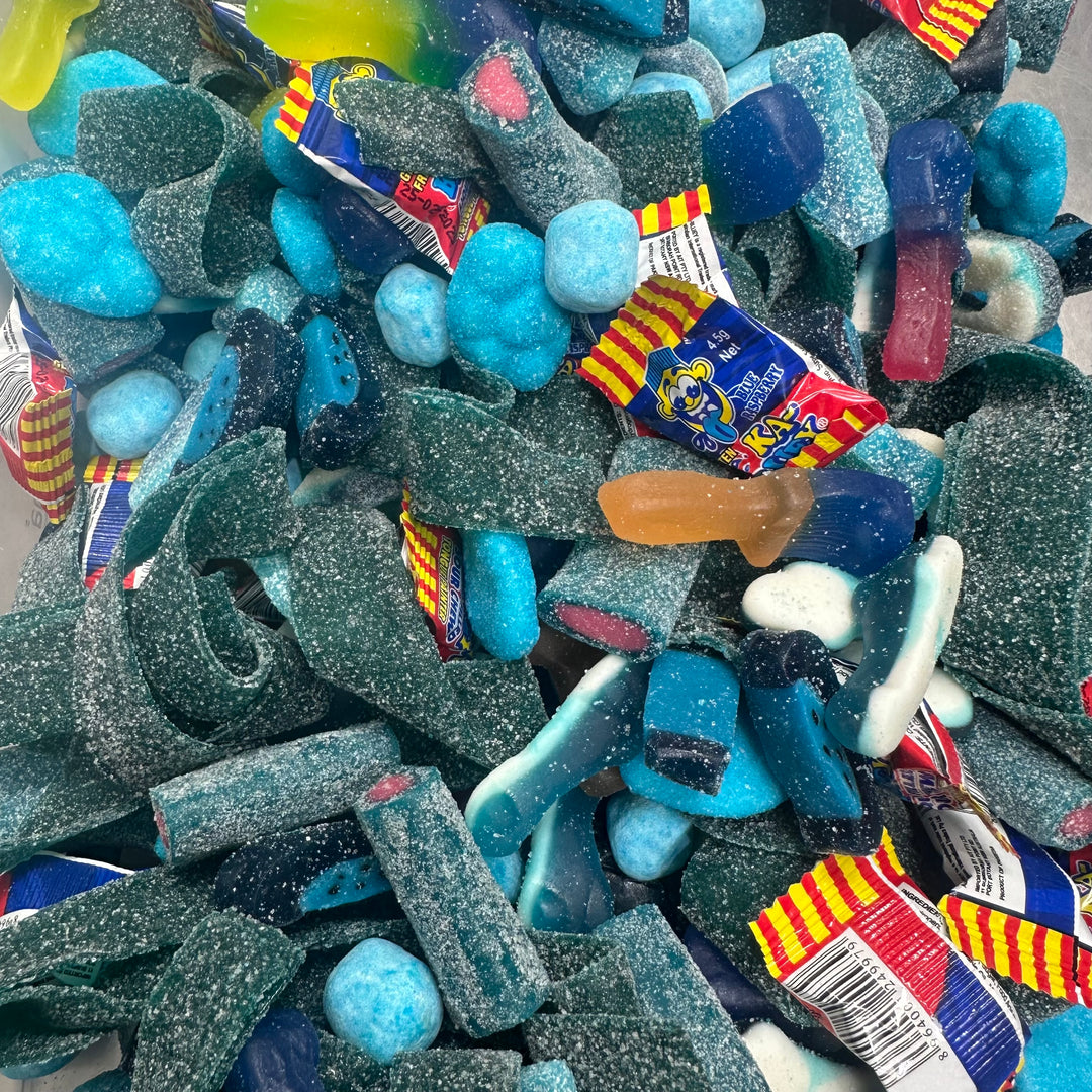 Buy Blue Tongue Mix Sour Lollies | Sugar Blue Lolly Jars
