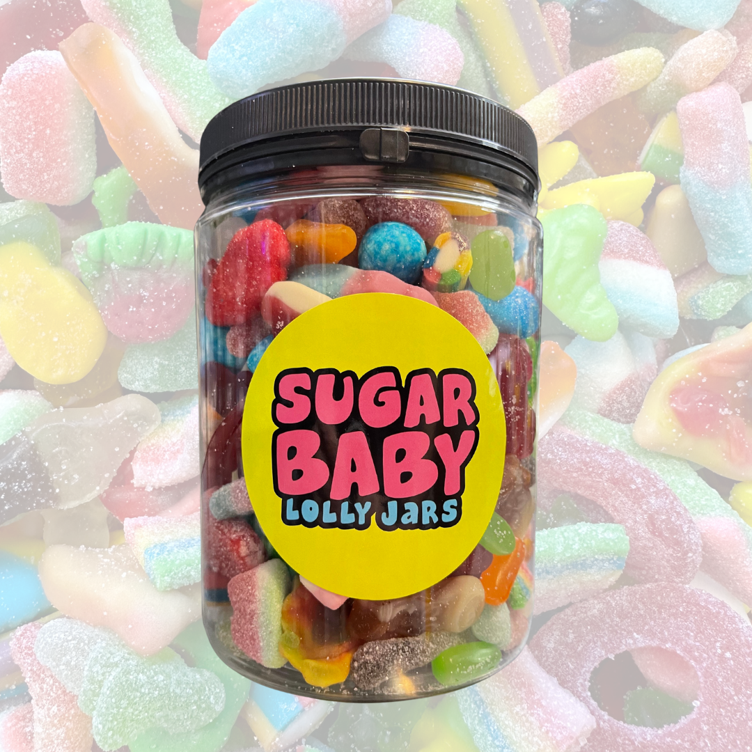 Pick and Mix Lollies in a Jar – SUGAR BABY LOLLY JARS