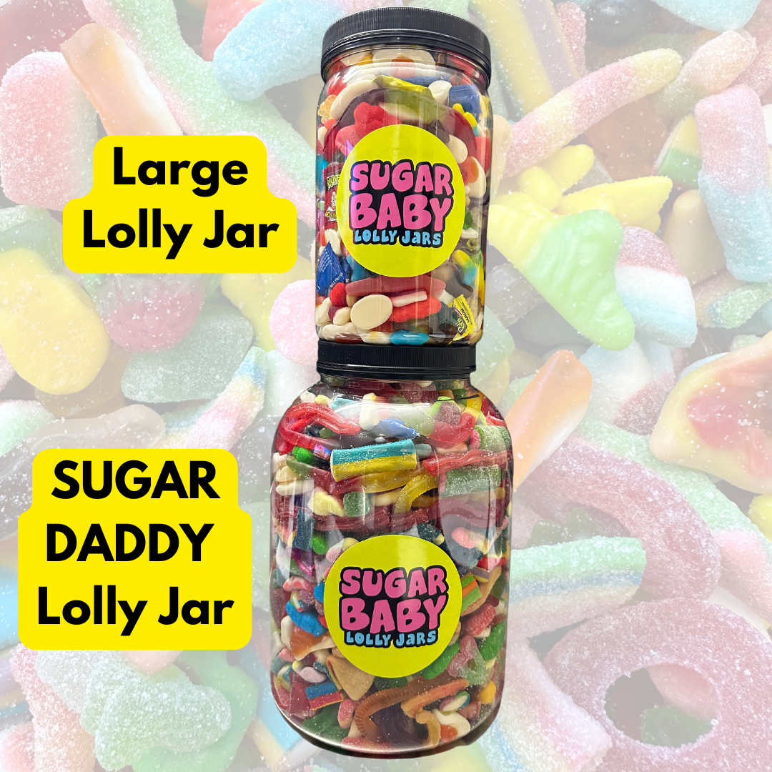 Personalised Lolly Jars! – SUGAR BABY LOLLY JARS