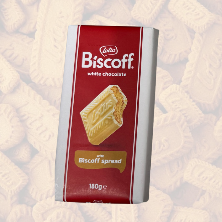 Biscoff White Chocolate Block - Spread 180g – SUGAR BABY LOLLY JARS