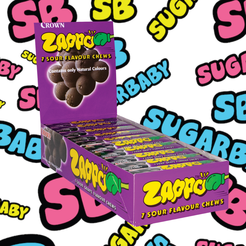 Buy Zappo Grape Chews 26g | Zappo Lollies
