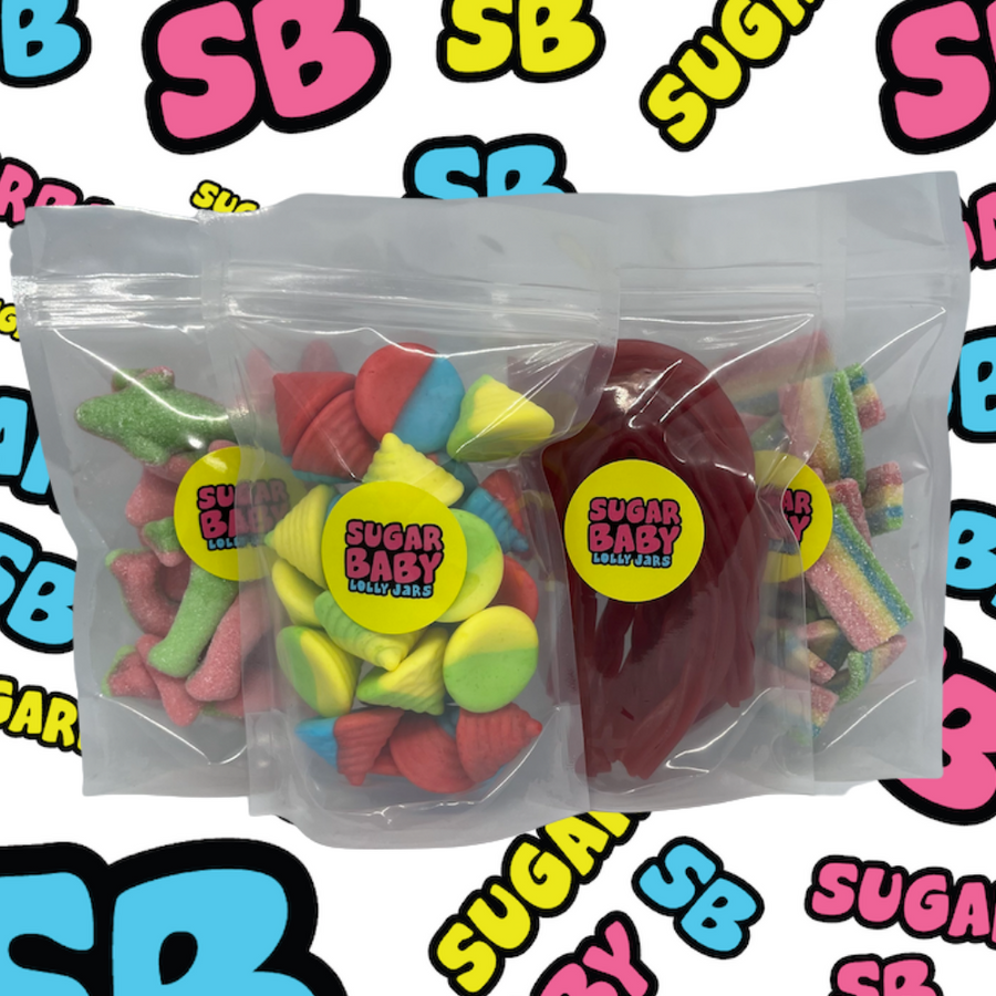 Pick and Mix Lollies in a Jar – SUGAR BABY LOLLY JARS